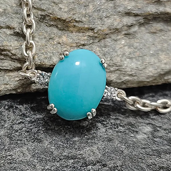 Buy Turquoise Stone Silver Rakhi Online on GemsRoot